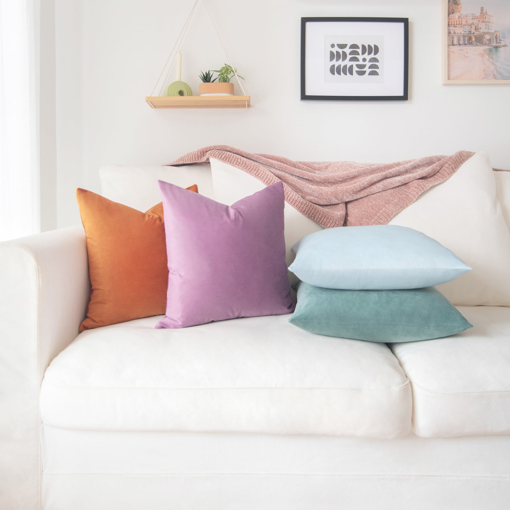 Samara Pillows (4-Pack) - Purple/Teal | Monday Moose