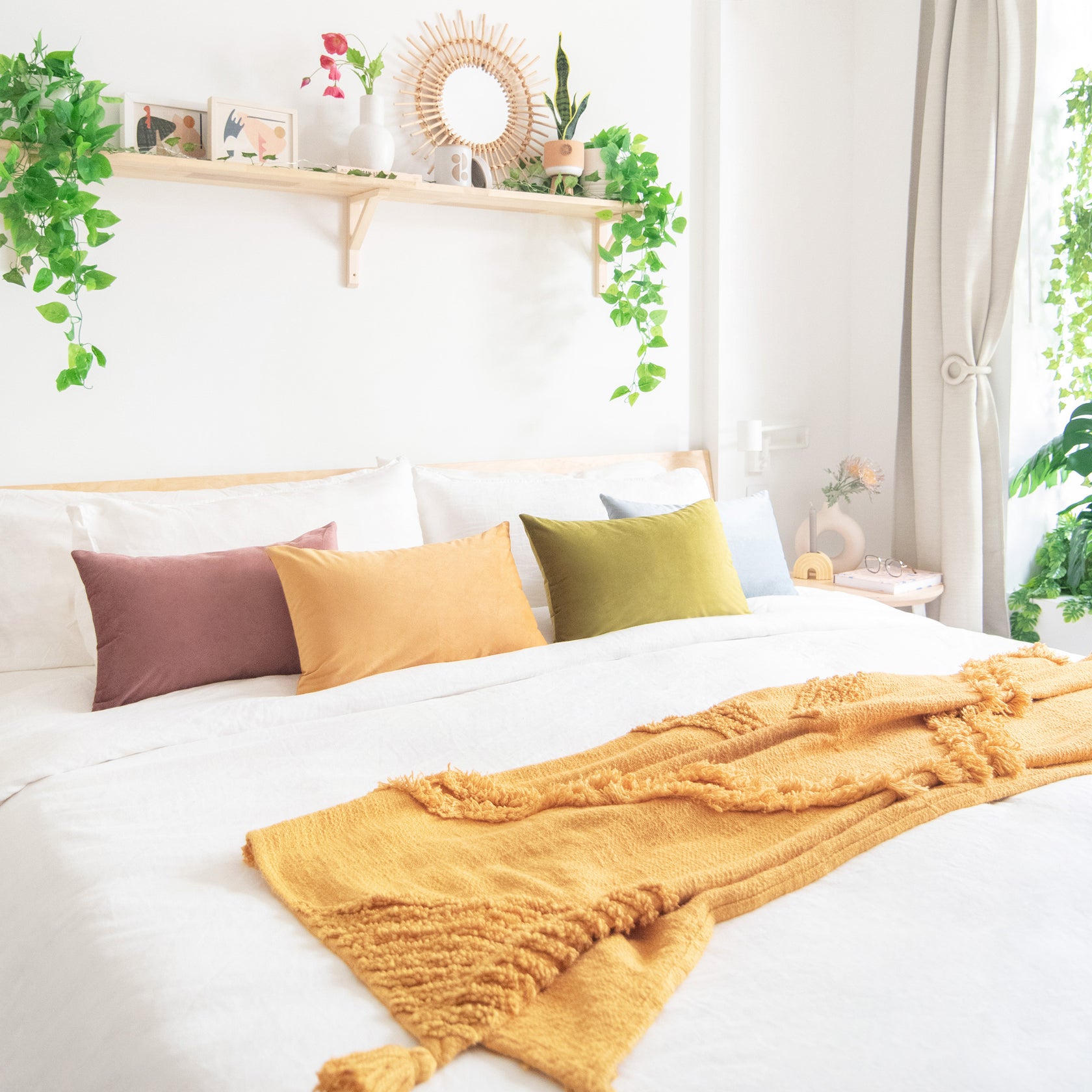 Samara Pillows (4-Pack) - Purple/Green | Monday Moose