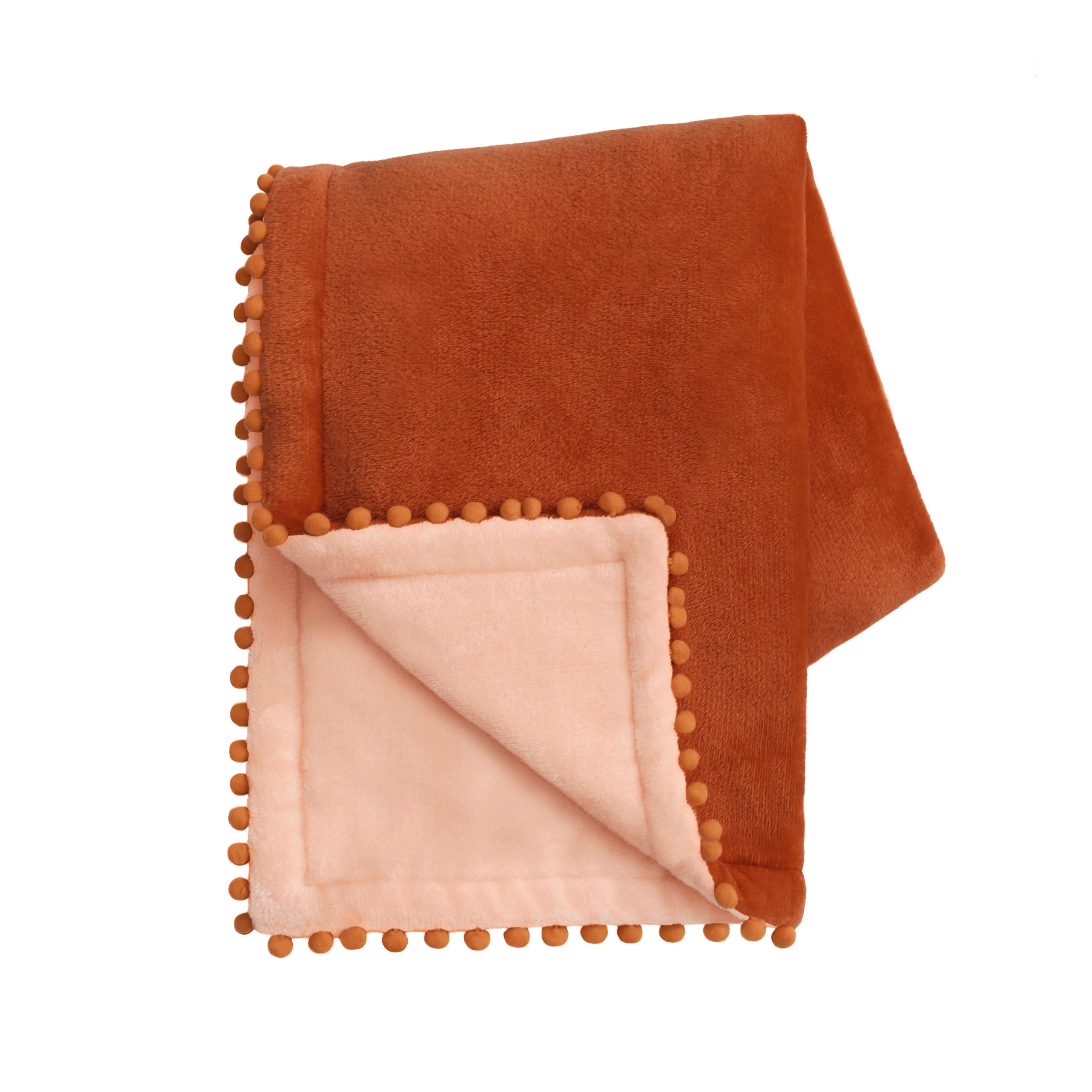 Bromelia Blanket - Burnt Orange/Light Orange | Monday Moose