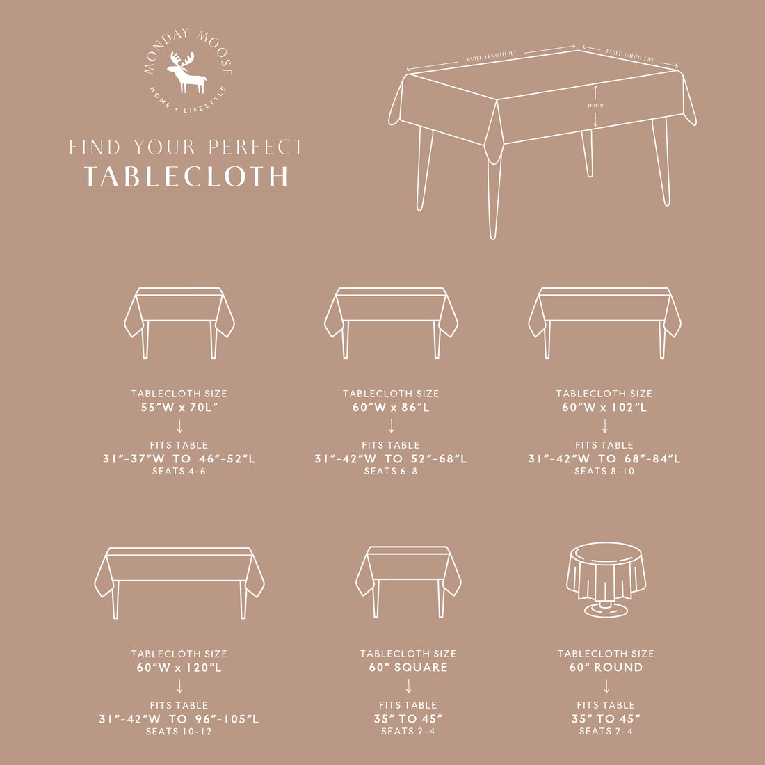 Guaria Tablecloth - Beige | Monday Moose